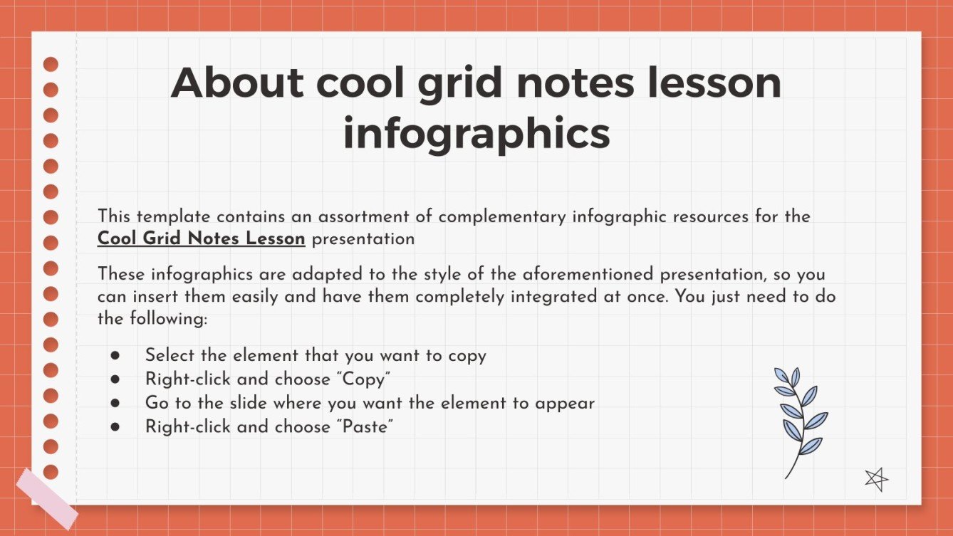 Cool Grid Notes Lesson Infographics | Google Slides & PPT