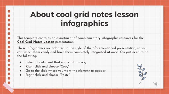 Cool Grid Notes Lesson Infographics | Google Slides & PPT