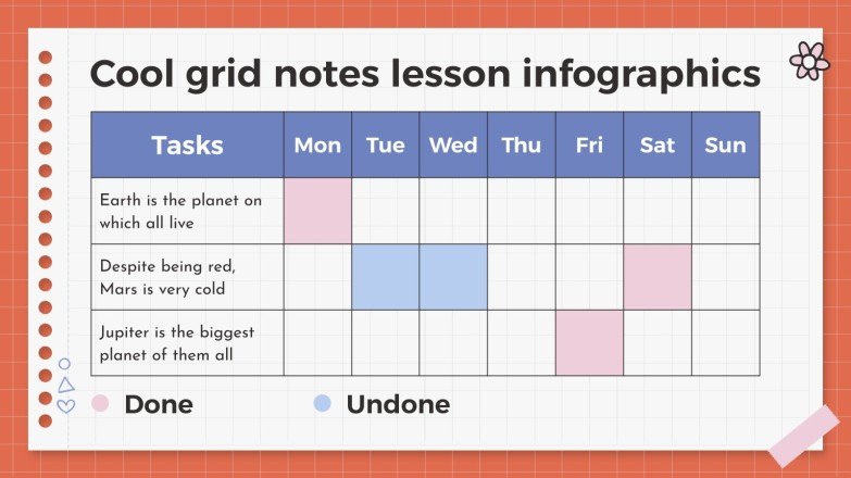 Cool Grid Notes Lesson Infographics | Google Slides & PPT