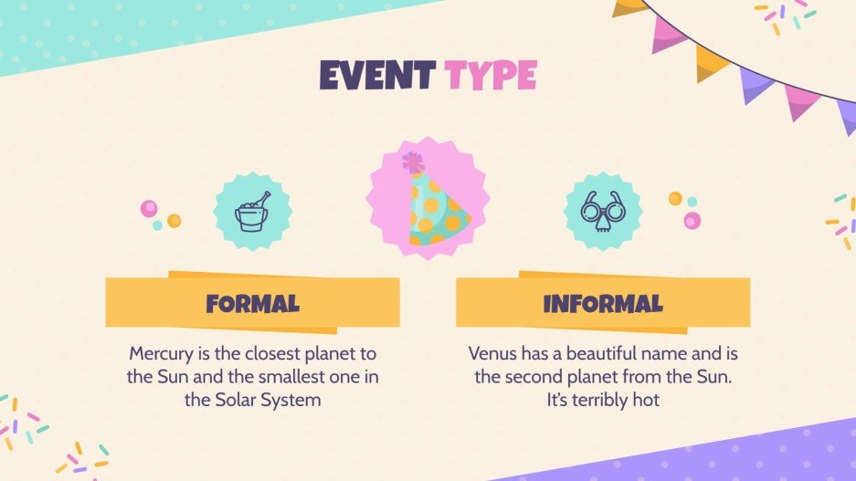 Event Planning Process for Birthdays | Google Slides & PPT