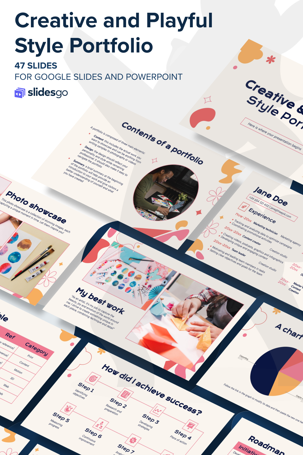 Creative and Playful Style Portfolio | Google Slides & PPT
