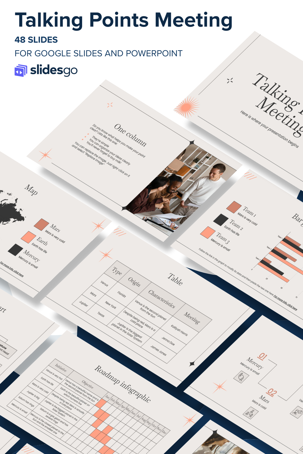 Talking Points Meeting | Google Slides & PowerPoint