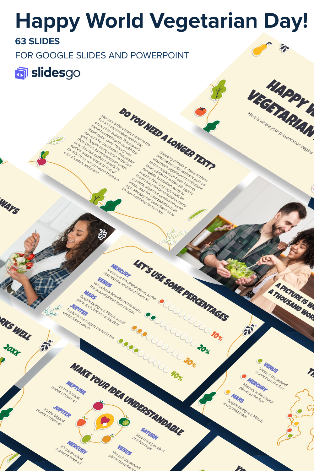 Happy World Vegetarian Day! | Google Slides & PPT