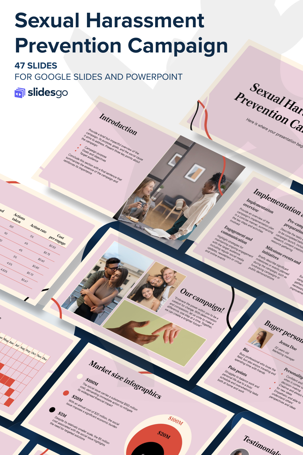 Sexual Harassment Prevention Campaign | Google Slides & PPT