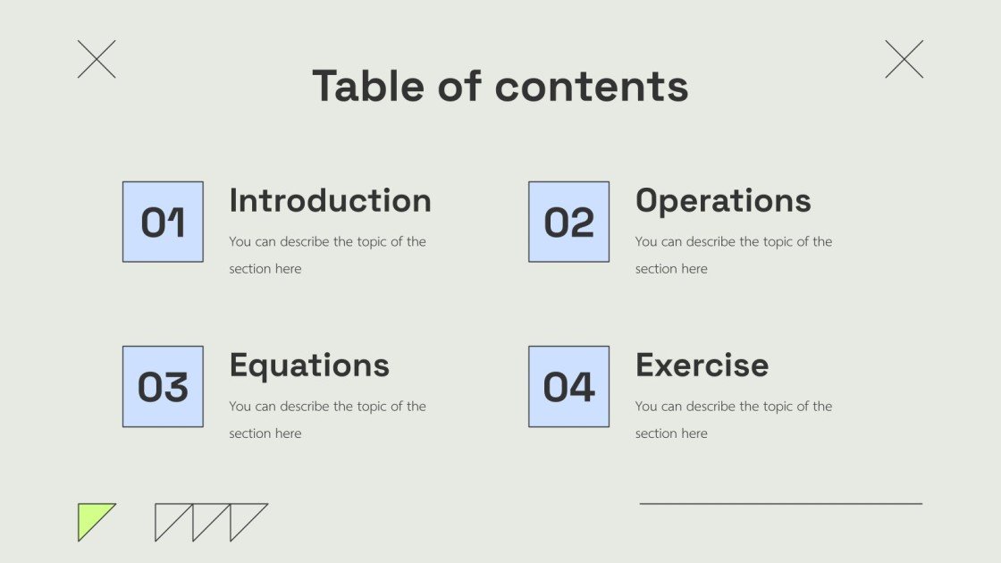 Linear Algebra | Google Slides & PowerPoint template