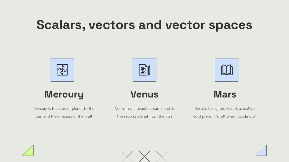 Linear Algebra | Google Slides & PowerPoint template
