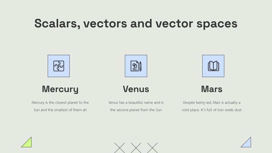 Linear Algebra | Google Slides & PowerPoint template