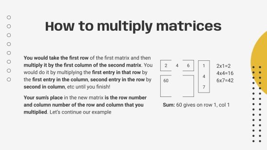 How to Multiply Matrices | Google Slides & PowerPoint