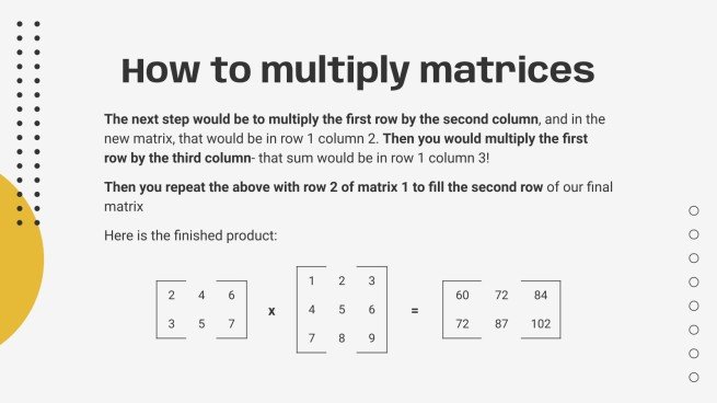 How to Multiply Matrices | Google Slides & PowerPoint