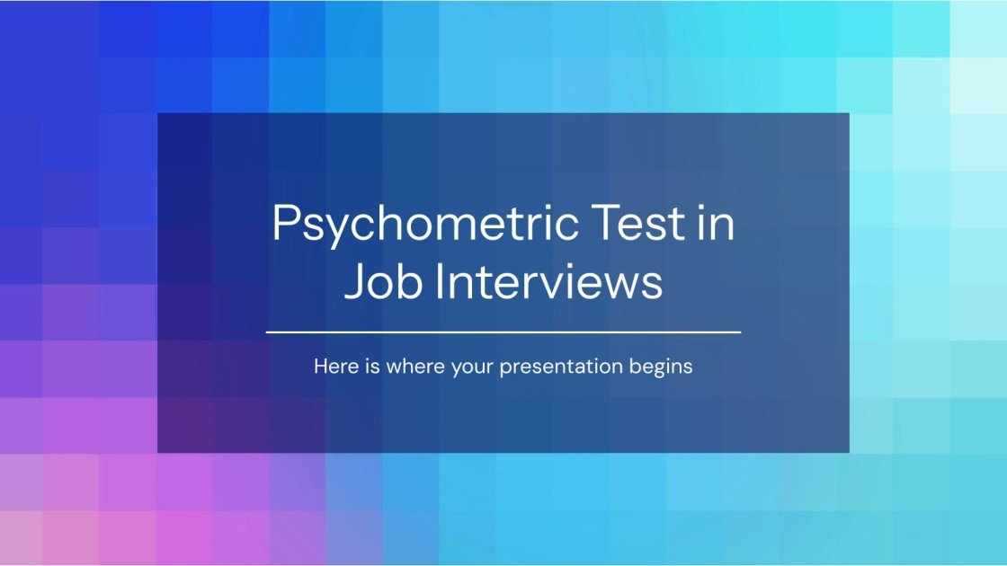 Psychometric Test in Job Interviews | Google Slides & PPT