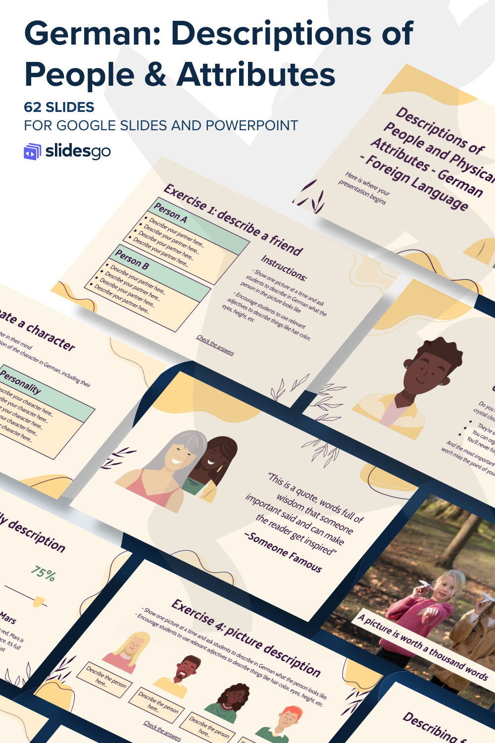 Descriptions of People and Physical Attributes - German