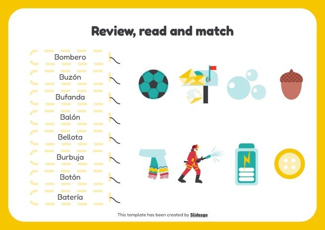 My First Letters - B, V - Spanish Class | Google Slides & PPT