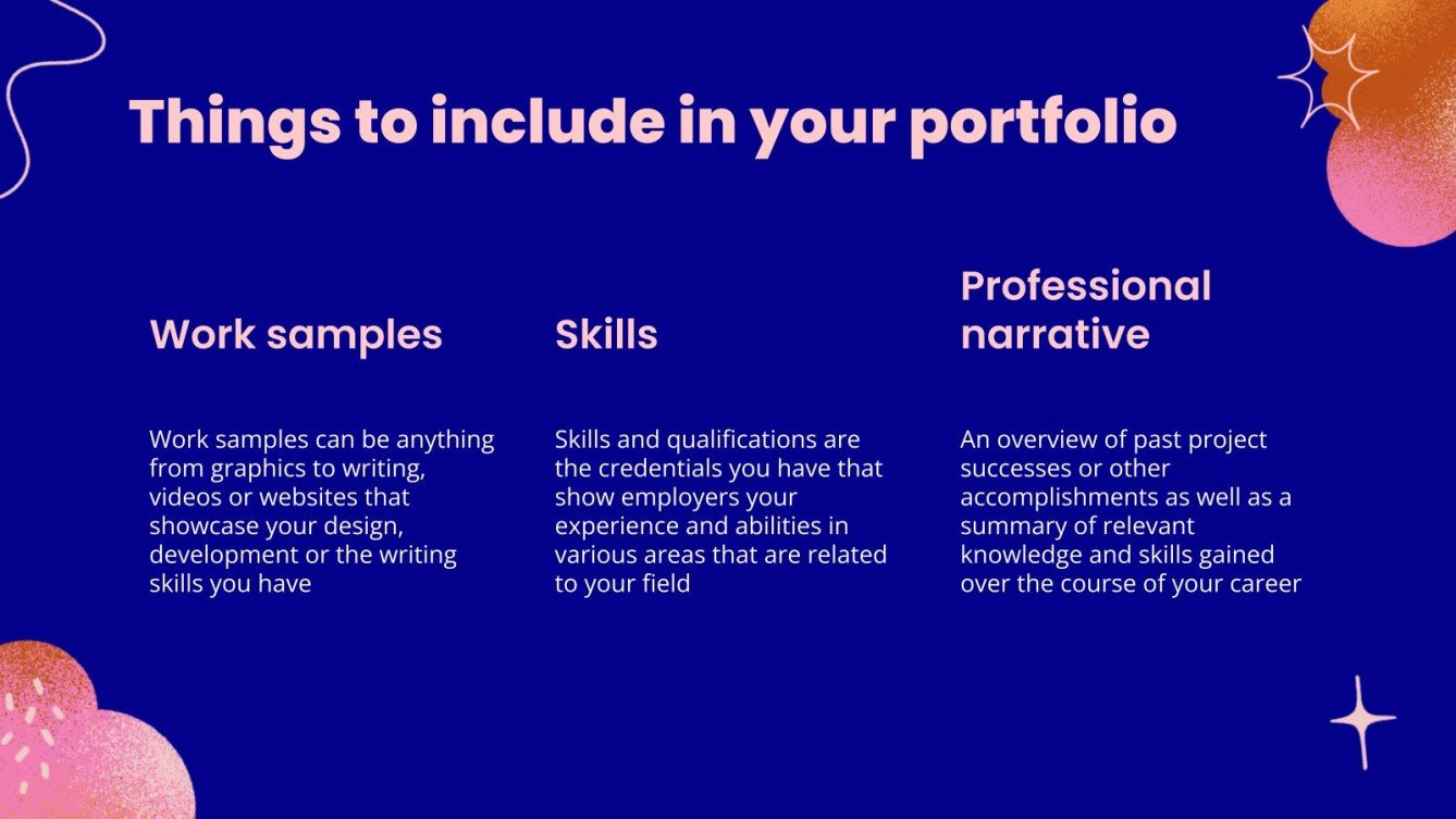 Innovative Profession Portfolio | Google Slides & PPT