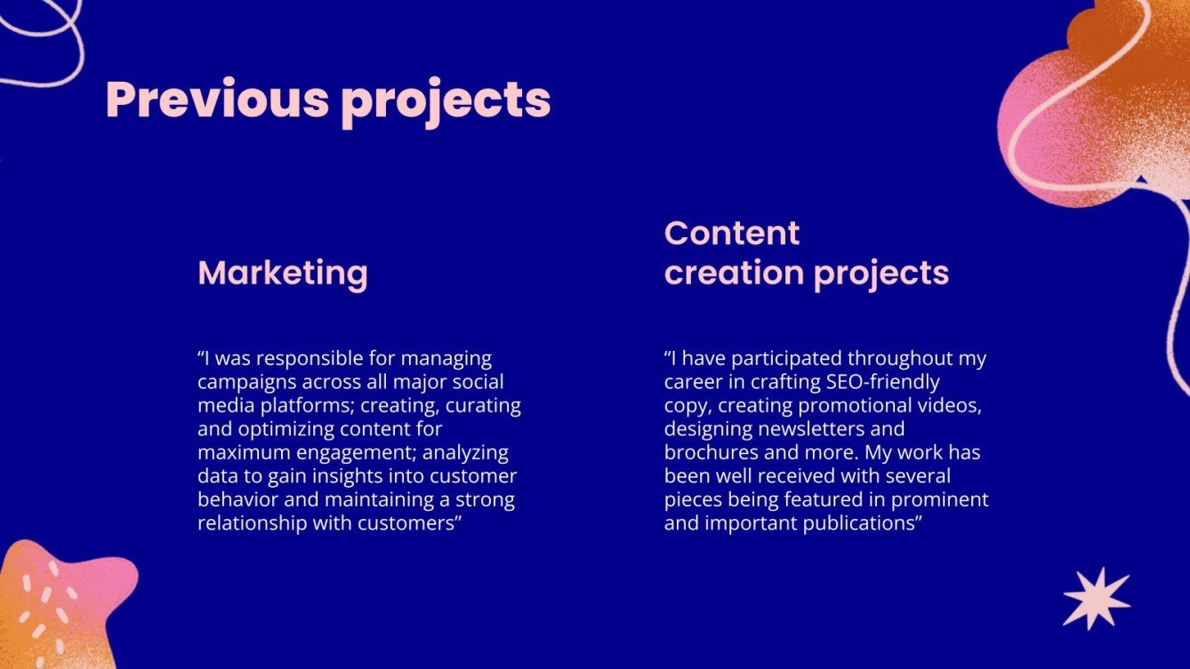 Innovative Profession Portfolio | Google Slides & PPT