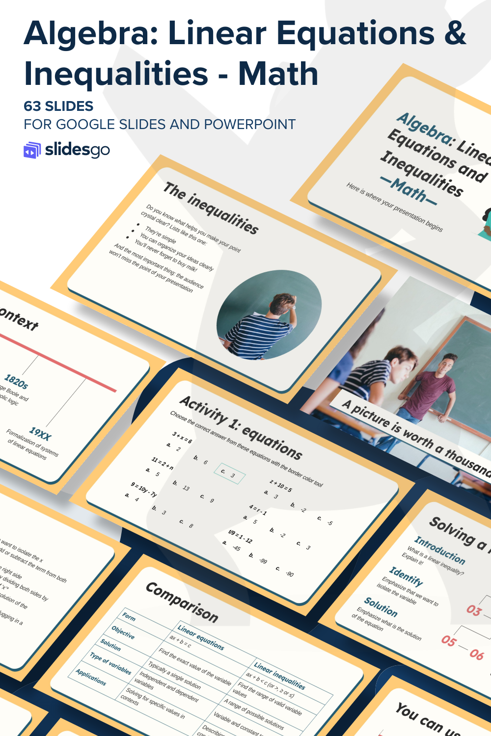 Algebra: Linear Equations and Inequalities - Math