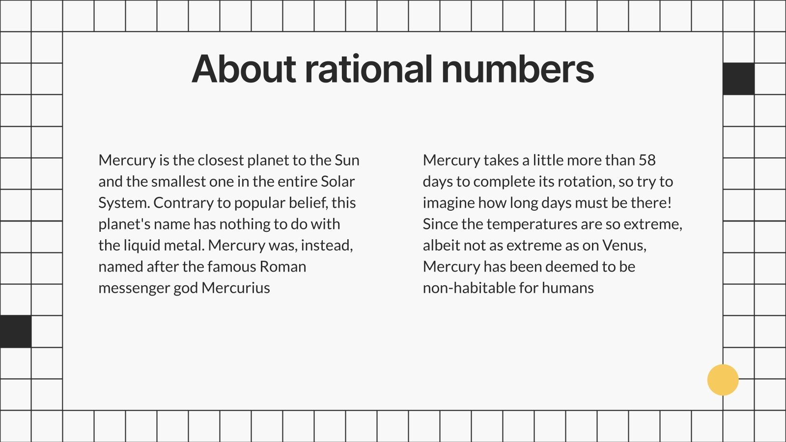 Números racionales - Mates - 1º de ESO