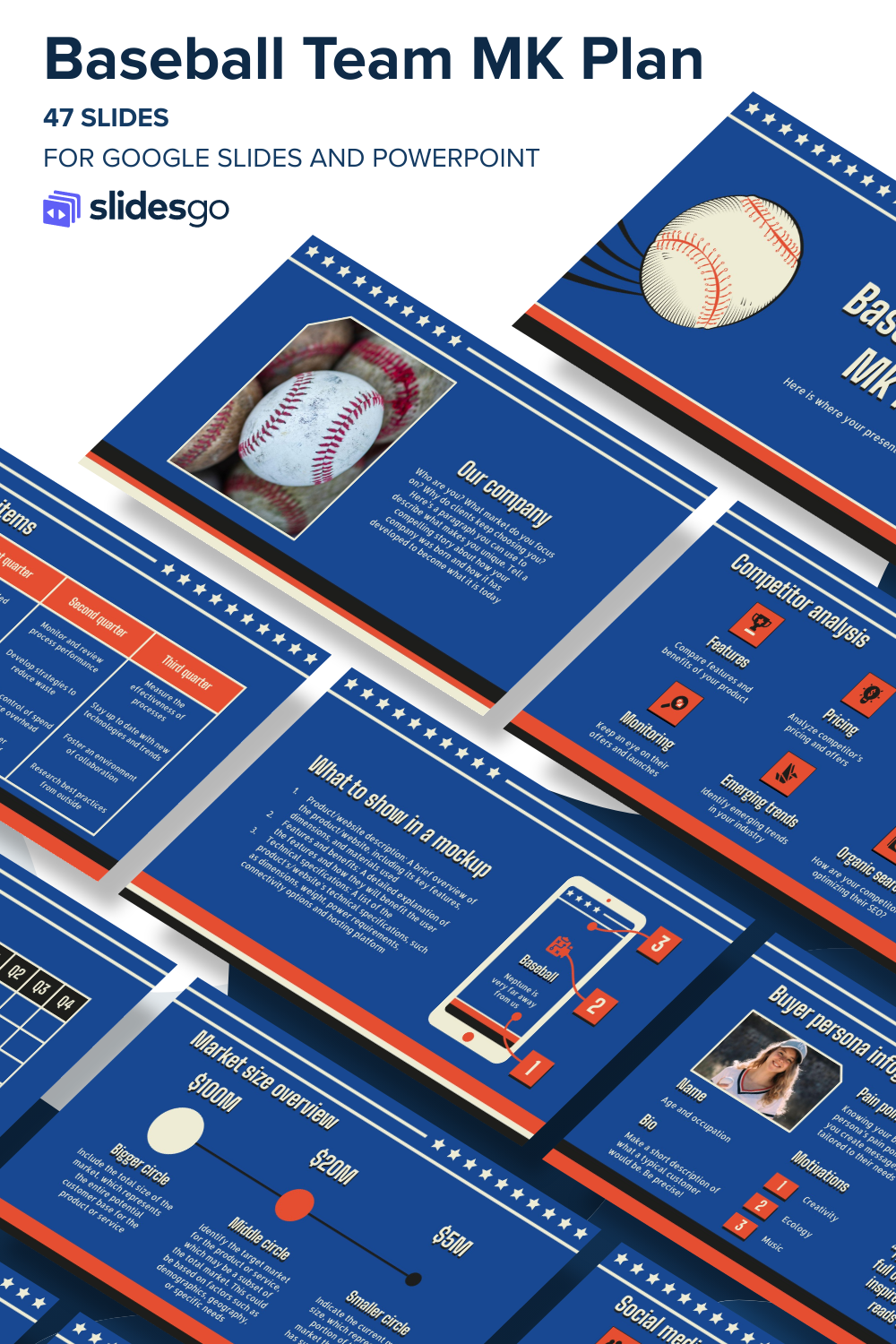 Baseball Team MK Plan | Google Slides & PowerPoint