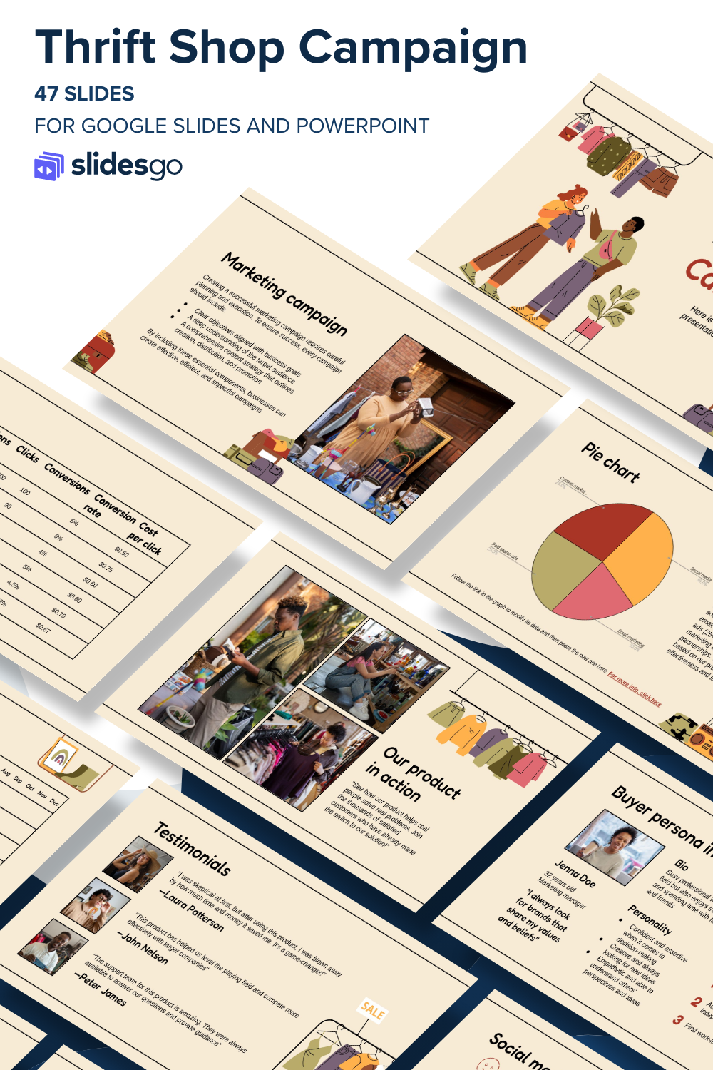 Thrift Shop Campaign | Google Slides & PowerPoint