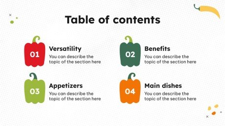 Bell Pepper Recipes | Google Slides & PowerPoint