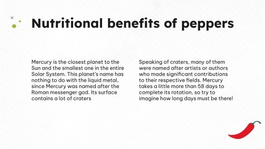 Bell Pepper Recipes | Google Slides & PowerPoint