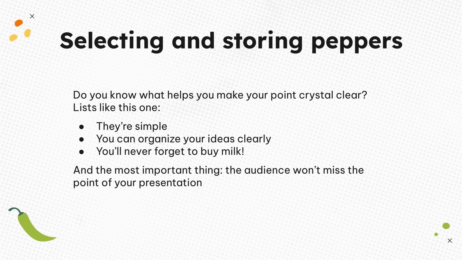 Bell Pepper Recipes | Google Slides & PowerPoint