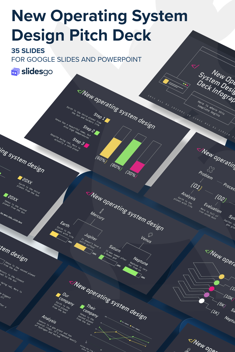 New Operating System Design Pitch Deck Infographics