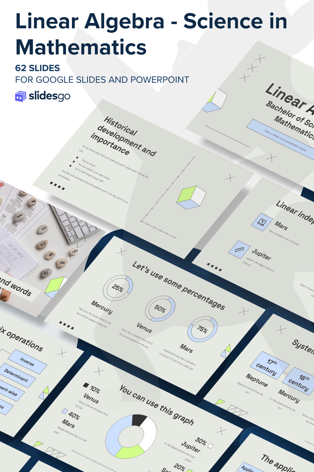 Linear Algebra | Google Slides & PowerPoint template