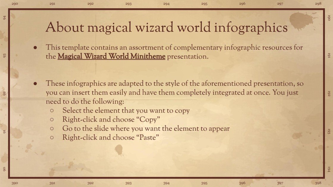 Magical Wizard World Minitheme Infographics | Google Slides