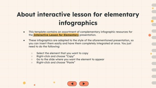 Lección interactiva para Primaria - infografías