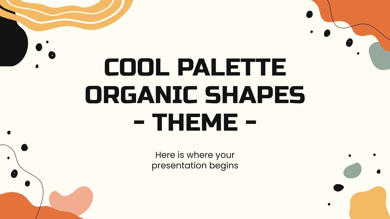 Cool Palette Organic Shapes Theme