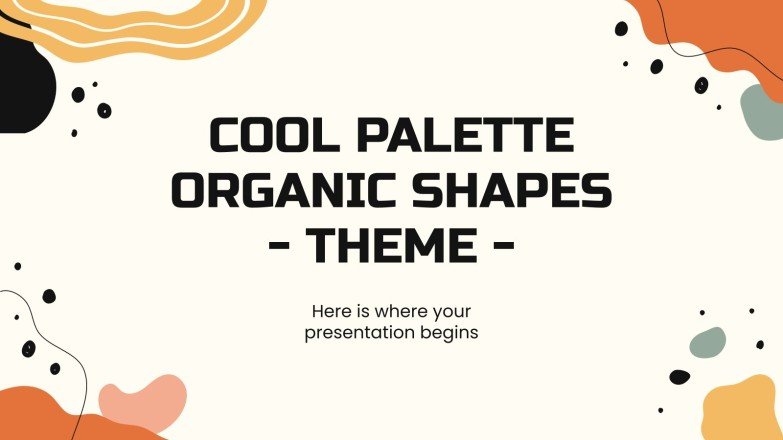 Cool Palette Organic Shapes Theme
