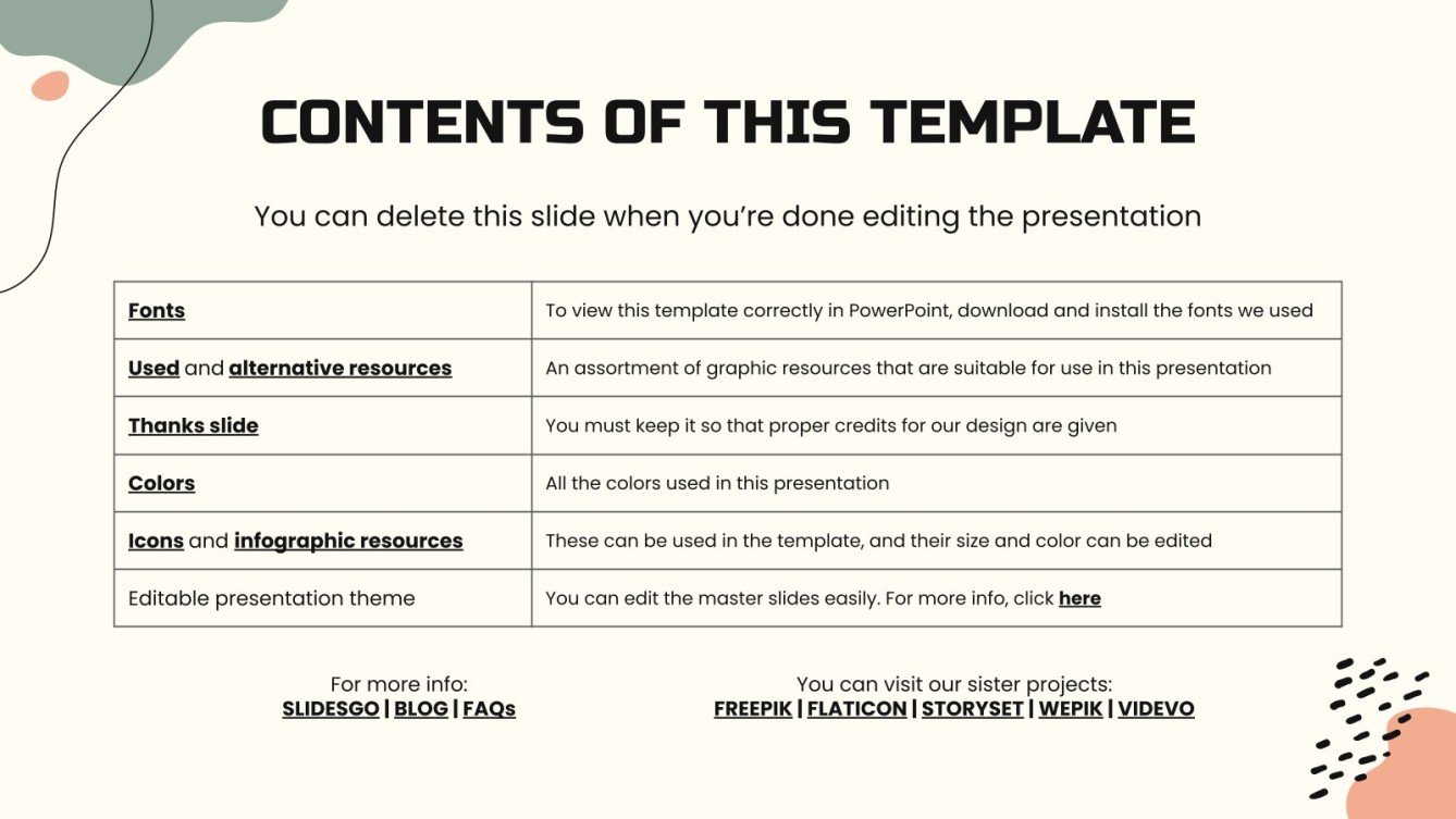 Cool Palette Organic Shapes Theme