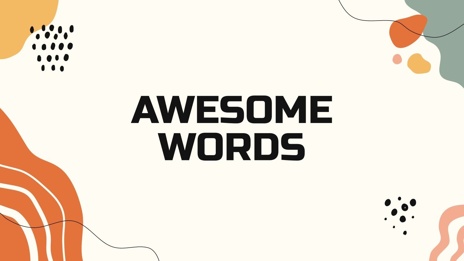 Cool Palette Organic Shapes Theme