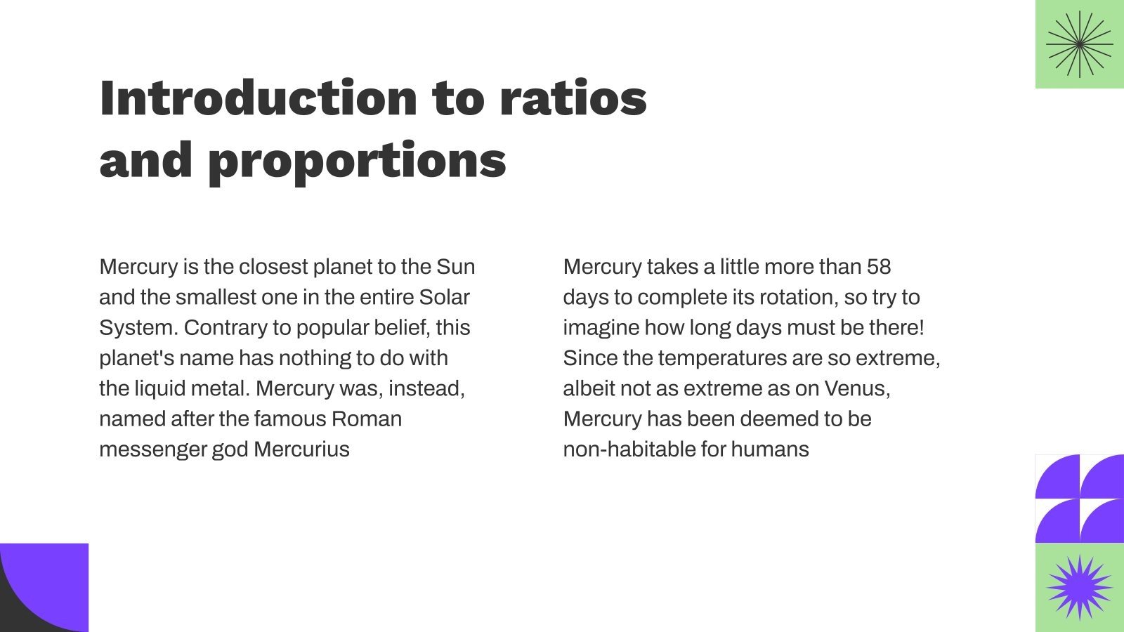 Ratios and Proportional Relationships - Mathematics
