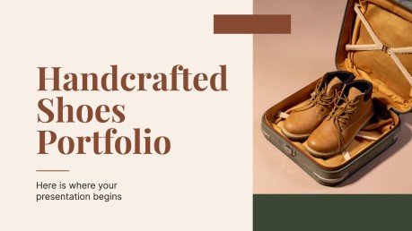 Google Slides and PowerPoint templates about shoes