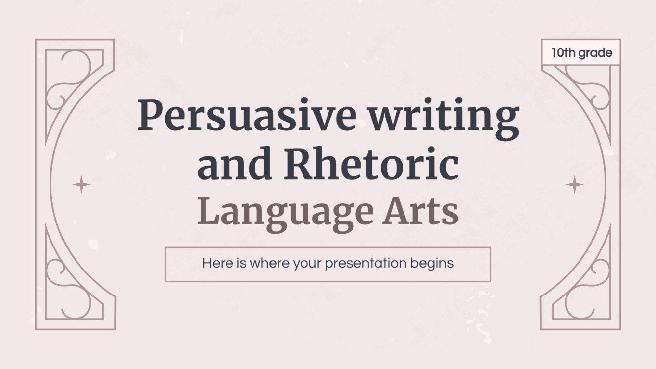 Persuasive Writing and Rhetoric | Google Slides & PPT