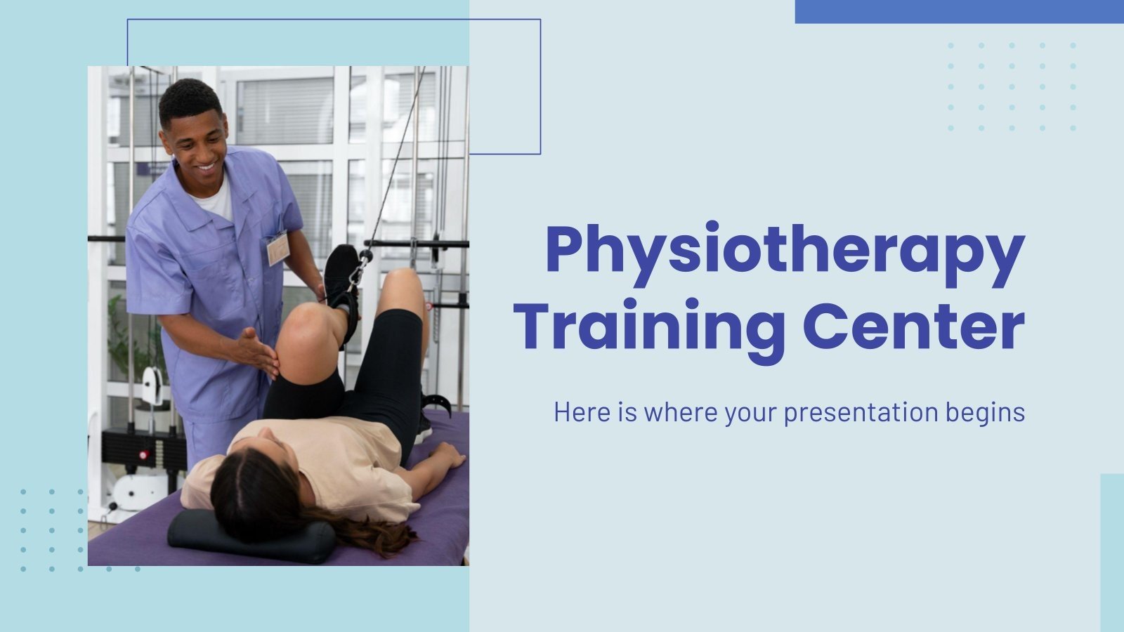Physiotherapy Training Center | Google Slides & PPT