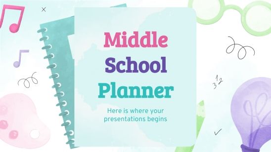 Agenda para secundaria | Tema de Google Slides y PowerPoint