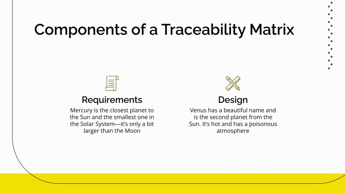Traceability Matrix | Google Slides and PPT