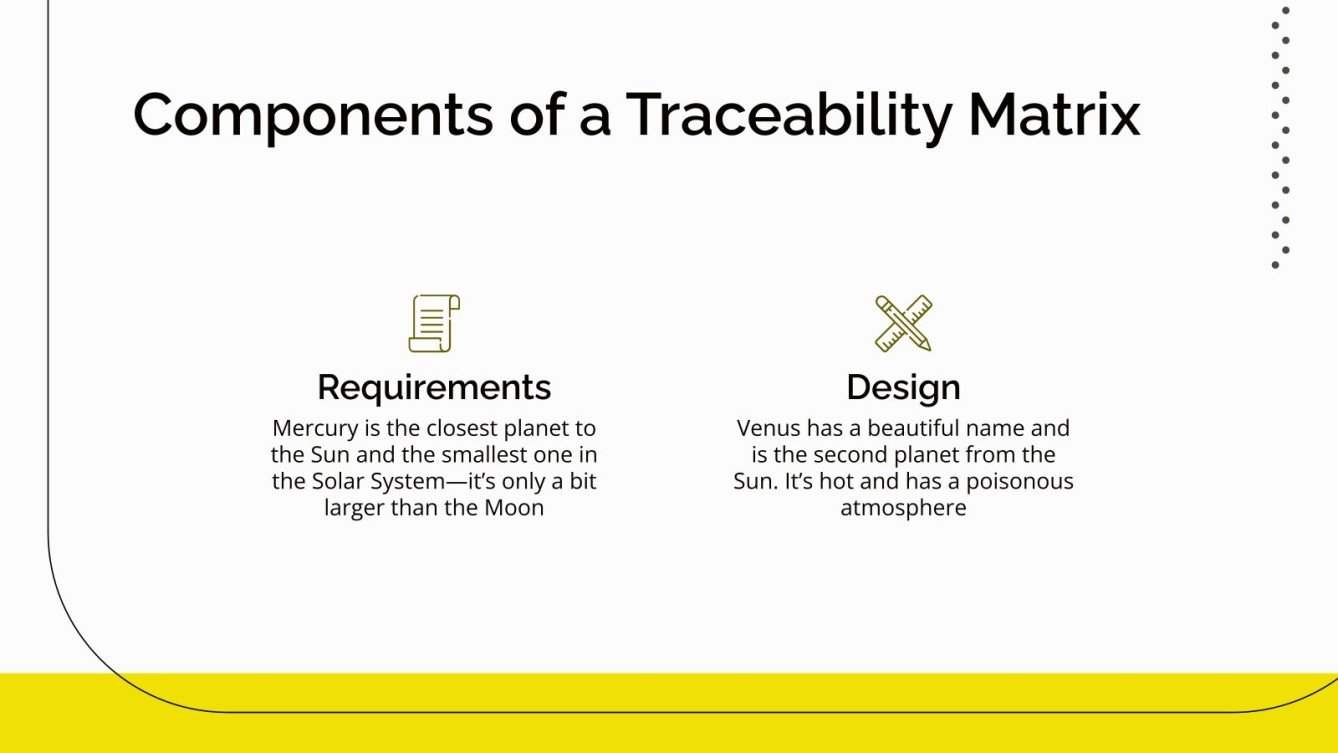 Traceability Matrix | Google Slides and PPT