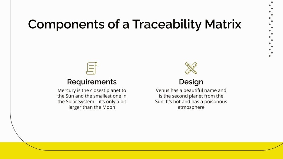 Traceability Matrix | Google Slides and PPT