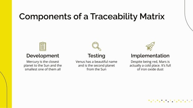 Traceability Matrix | Google Slides and PPT