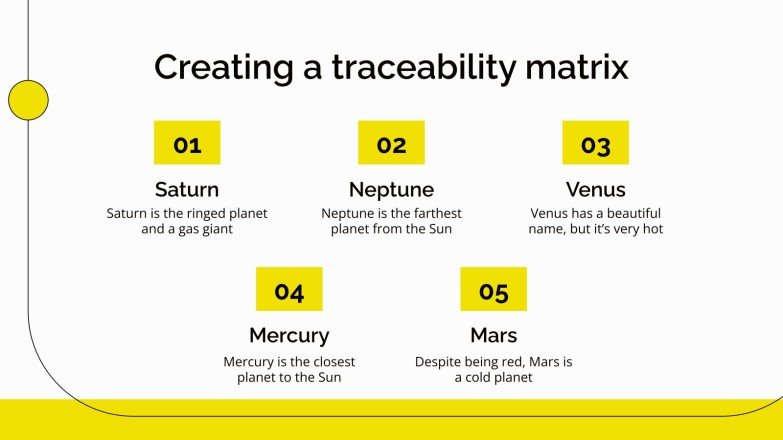 Traceability Matrix | Google Slides and PPT