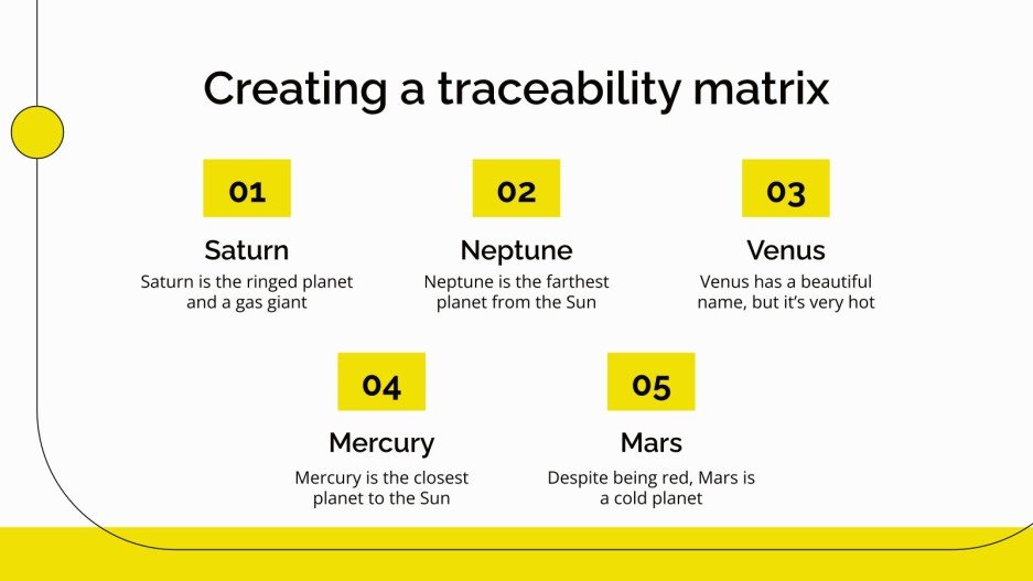 Traceability Matrix | Google Slides and PPT