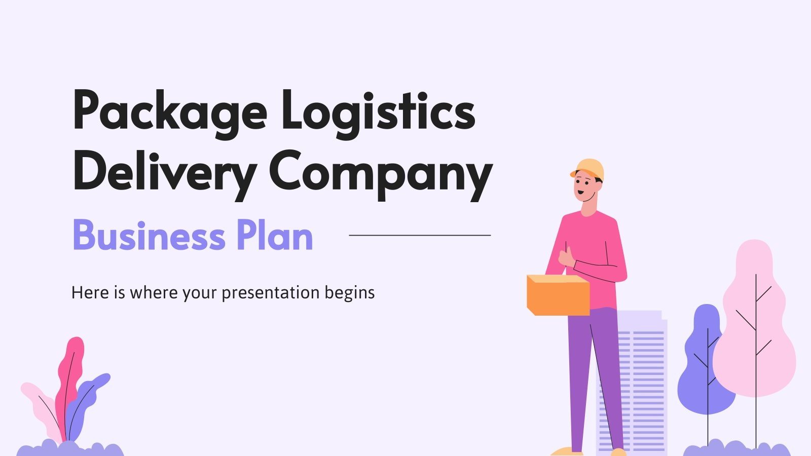 Package Logistics Delivery Company Business Plan