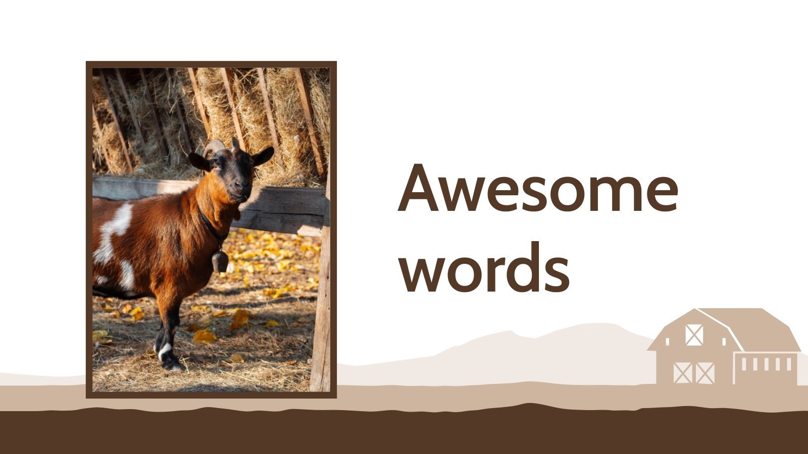 Types of Goat Breeds | Google Slides and PPT