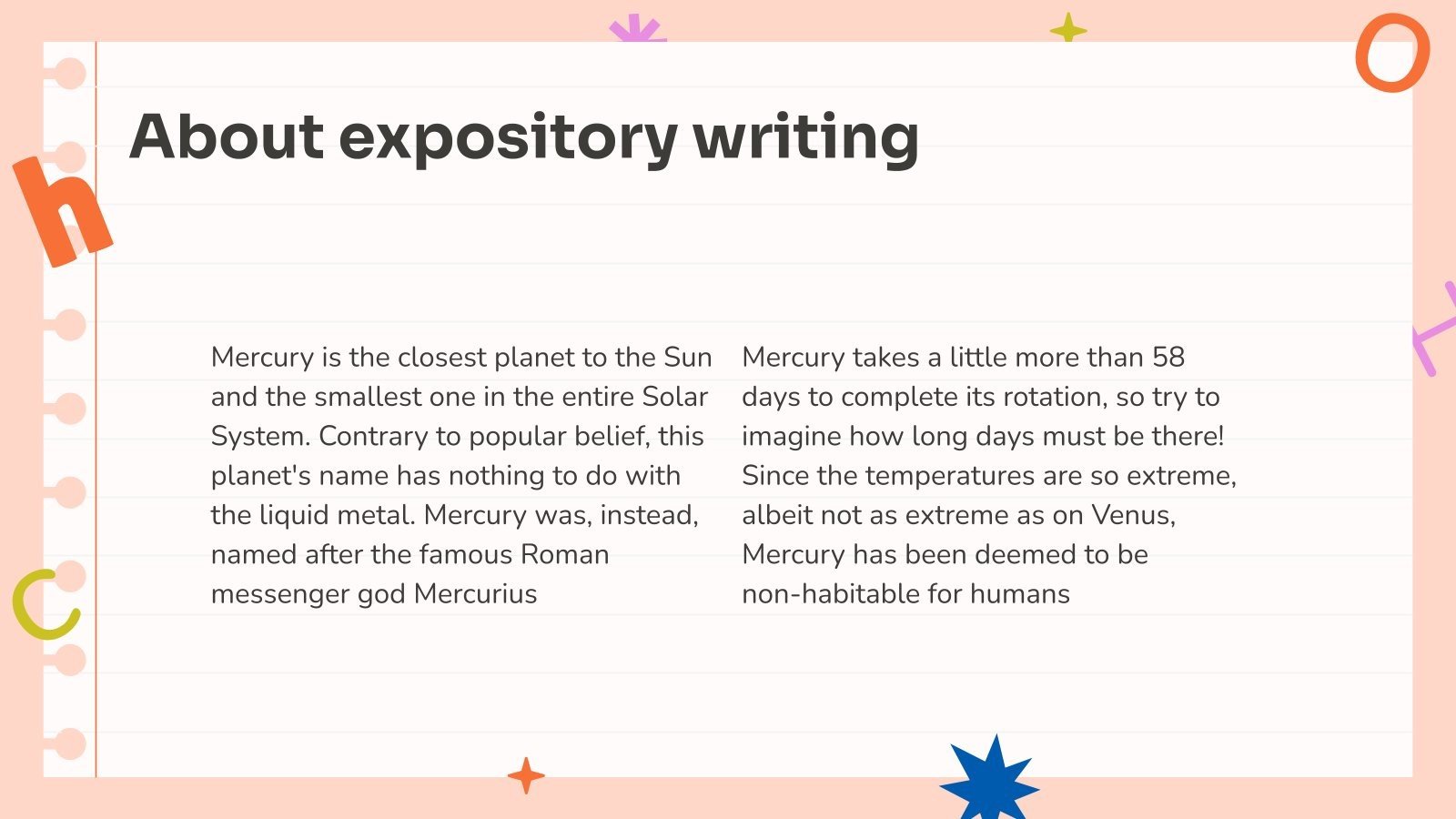 Expository Writing - 7th grade | Google Slides & PPT