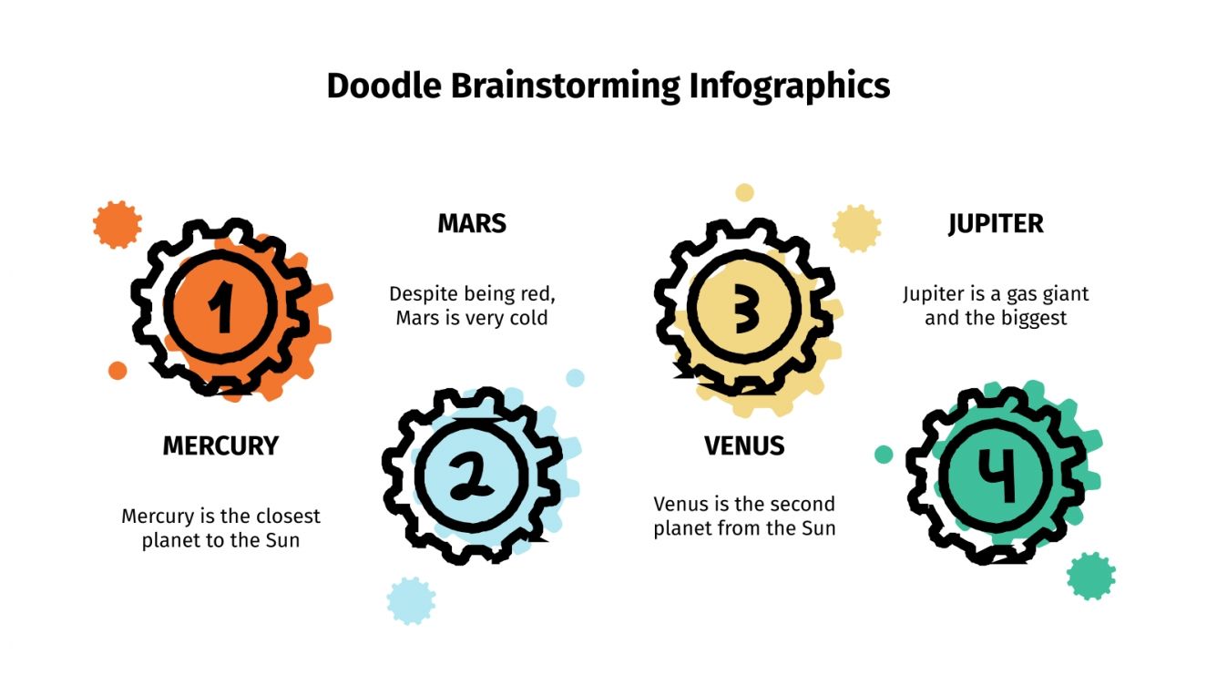 Doodle Brainstorming Infographics for Google Slides & PPT