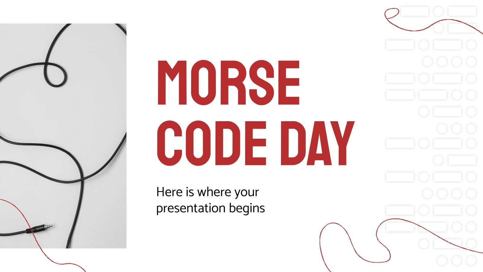 Morse Code Day | Google Slides theme & PowerPoint template