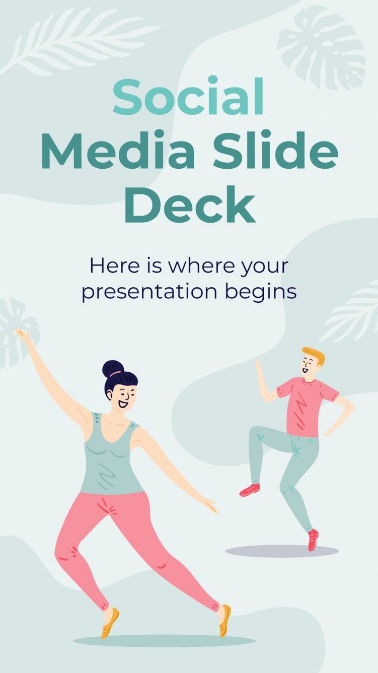 Social Media Slide Deck | Google Slides theme & PPT template